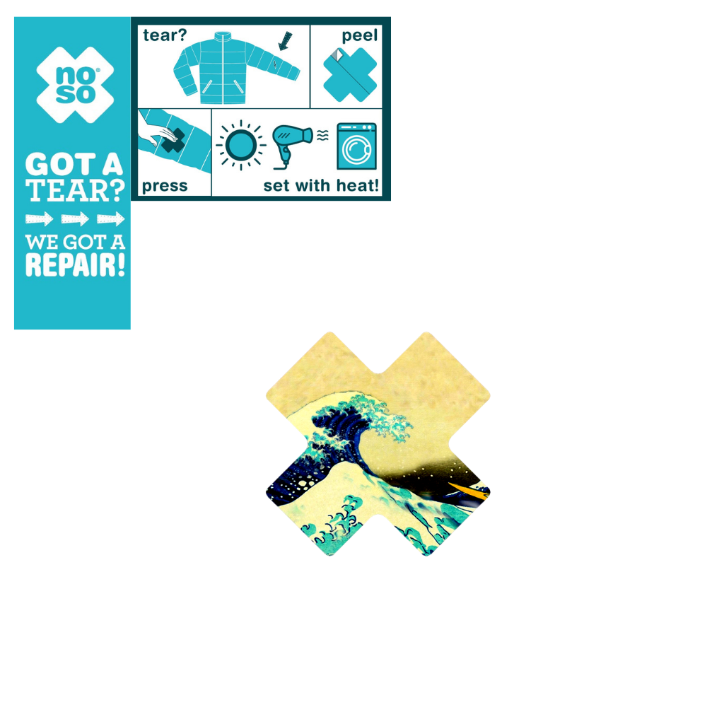 Great Wave - Stick On NOSO Patch – AdventureUs