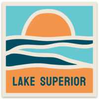 Sunrise Lake Superior Sticker – AdventureUs
