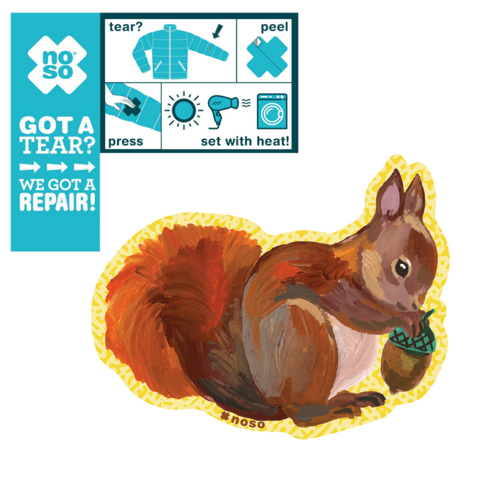 Squirrel - Stick On NOSO Patch – AdventureUs