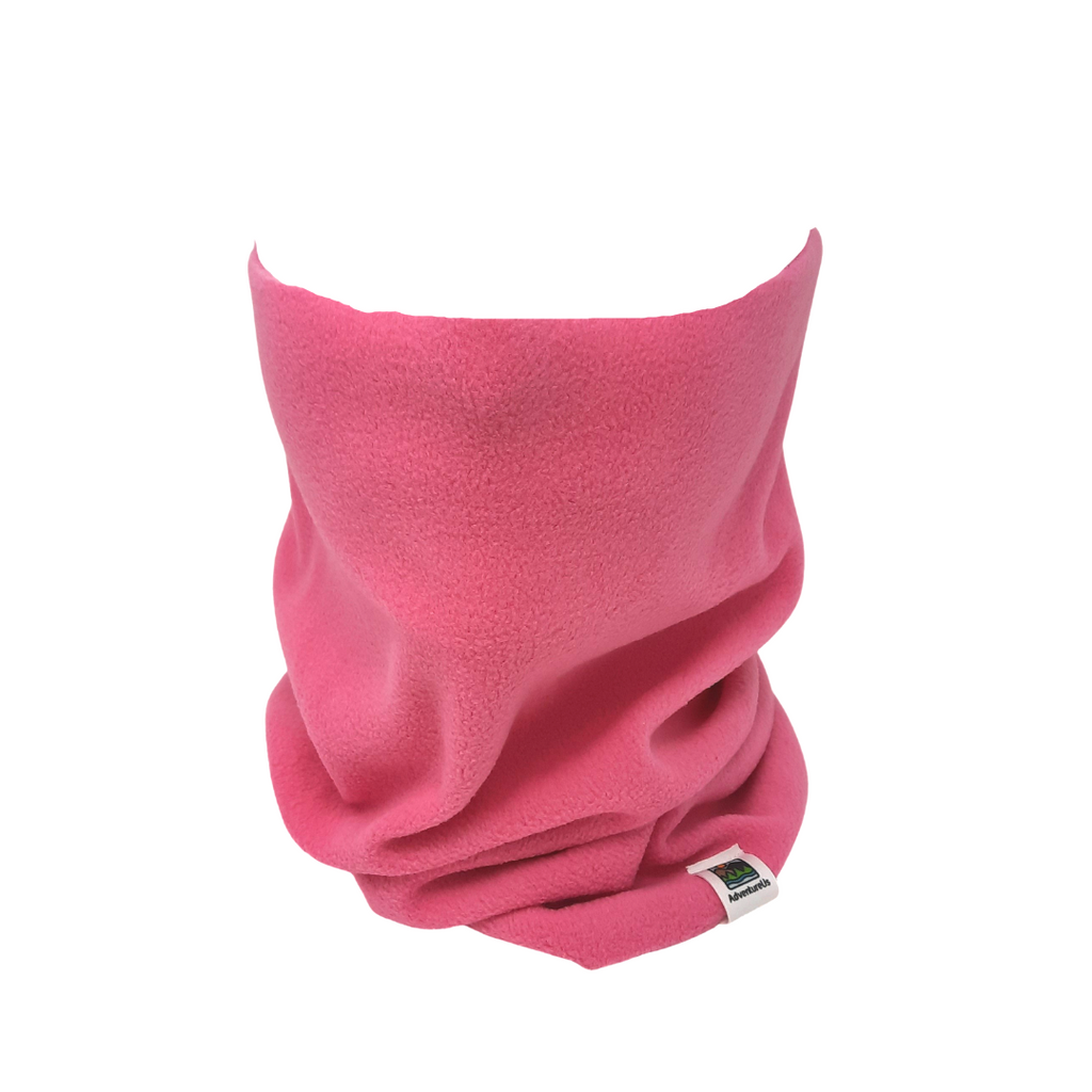 Pink Micro Fleece Neck Gaiter - High Visibility - Adult and Kid Sizes ...